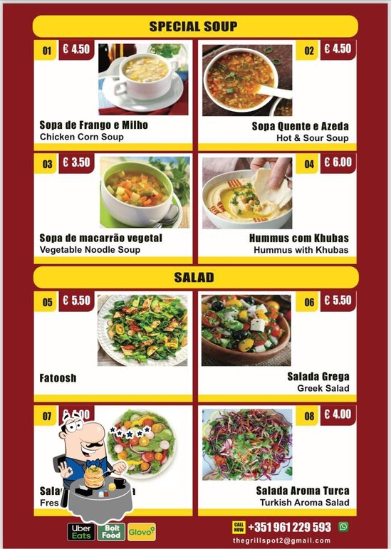 THE GRILL SPOT, Lisbon - Restaurant menu, prices and reviews