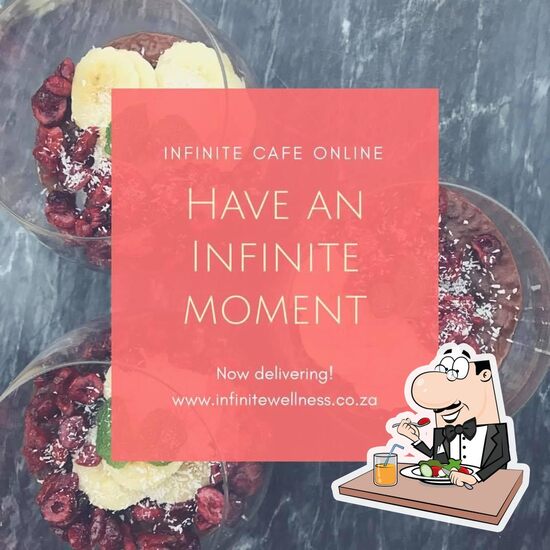 Menu at Infinite Cafe, South Africa