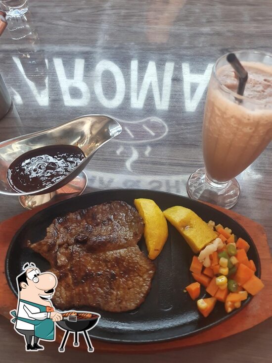 Menu at Aroma Kopitiam restaurant, Batam