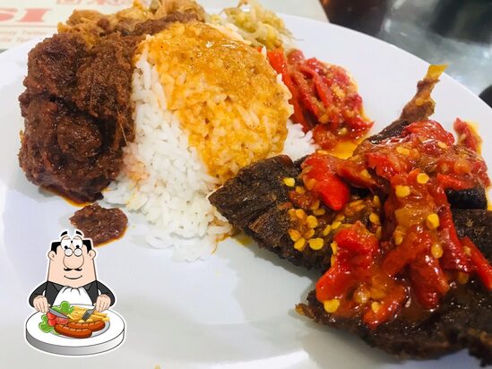 Menu at RM Padang Si may restaurant, Jakarta