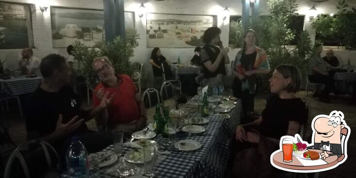 Menu at The Greek Club in Cairo, Egypt