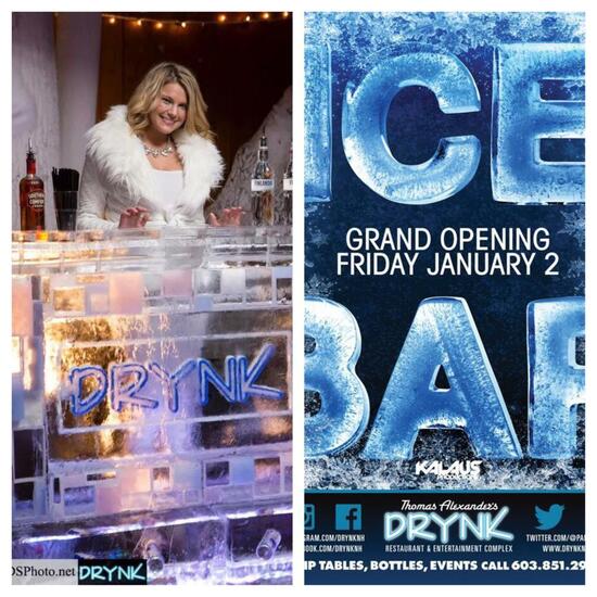 Menu at ICE BAR, Manchester, 947 Elm St