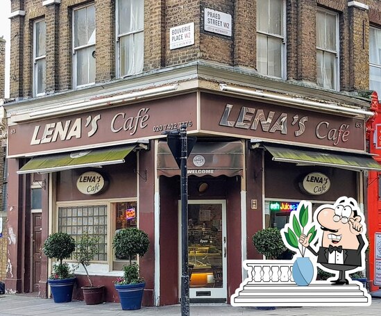 Menu at Lena's Cafe Praed Street, London, 83 Praed St