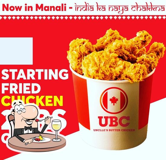 Menu at UBC Cafe, Manali
