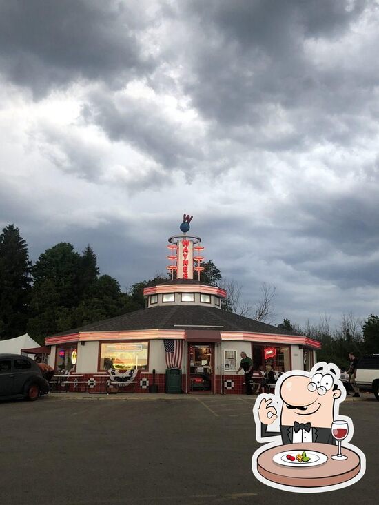 Menu at Wayne's Drive-In fast food, Cedarburg