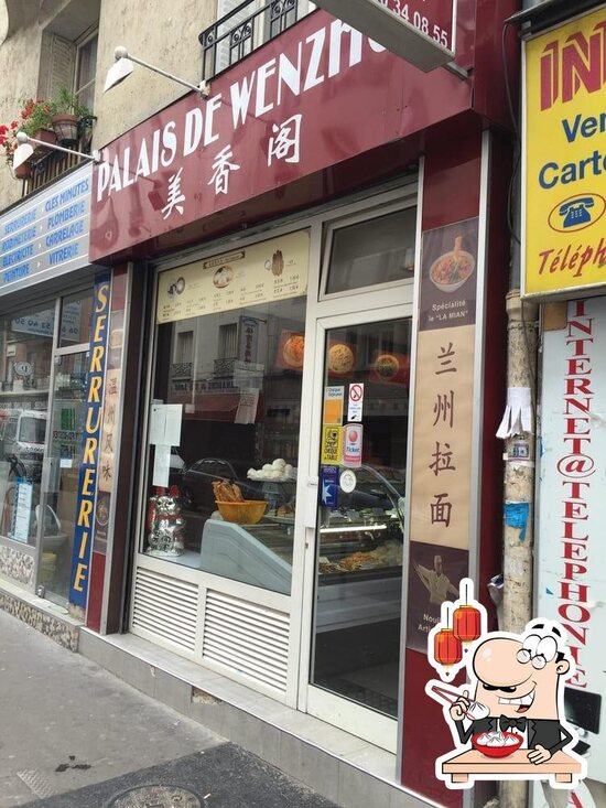 Menu at Palais de Wenzhou restaurant, Paris