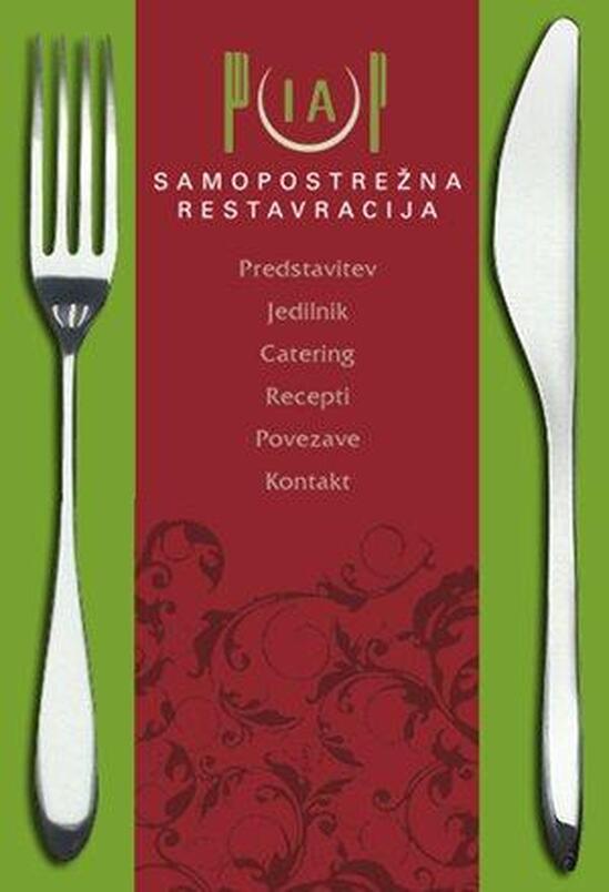 Menu da Samopostrežna restavracija Piap ristorante, Lubiana