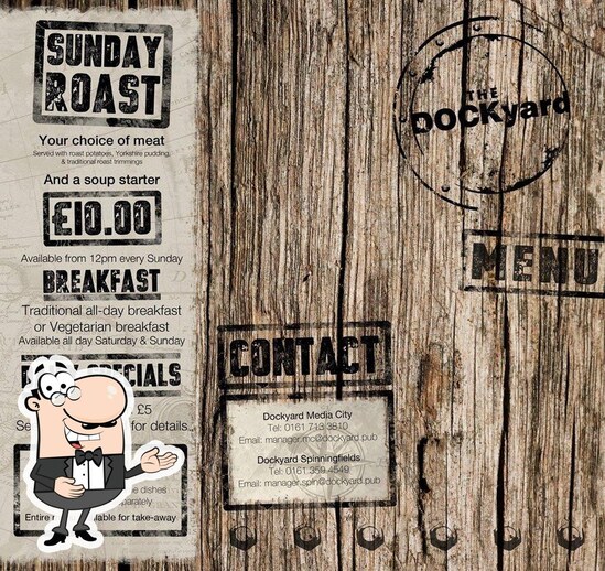 The DOCKyard, Salford - Restaurant menu, prices and reviews