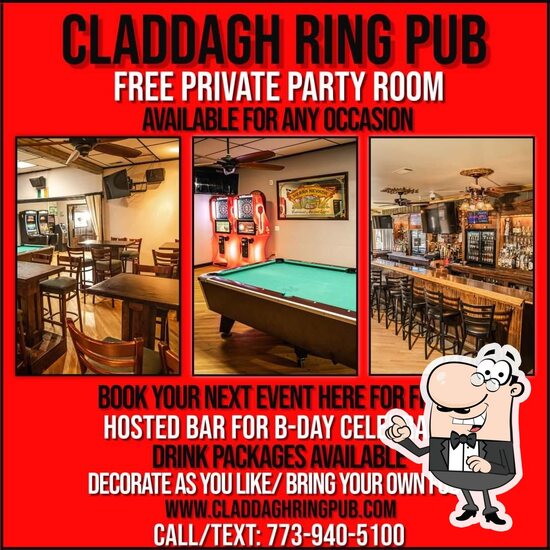 Menu at Claddagh Ring Pub, Chicago