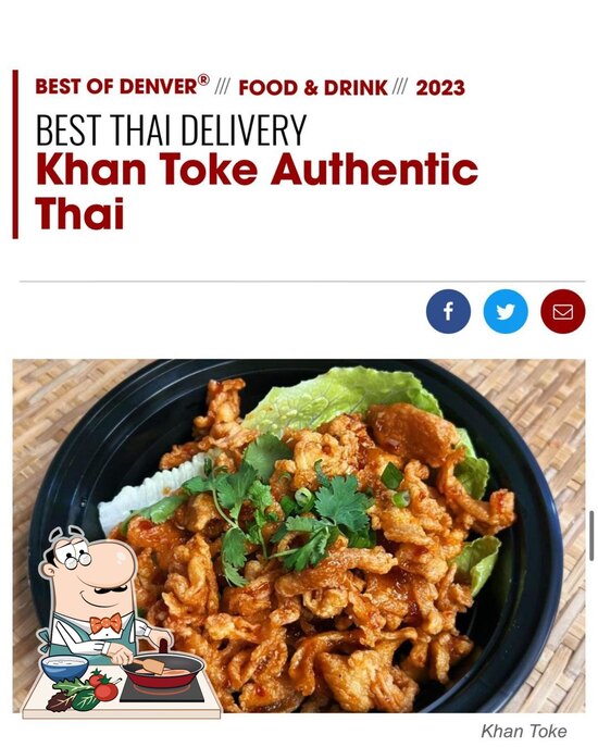 Khan Toke Authentic Thai, Denver - Restaurant menu, prices and reviews