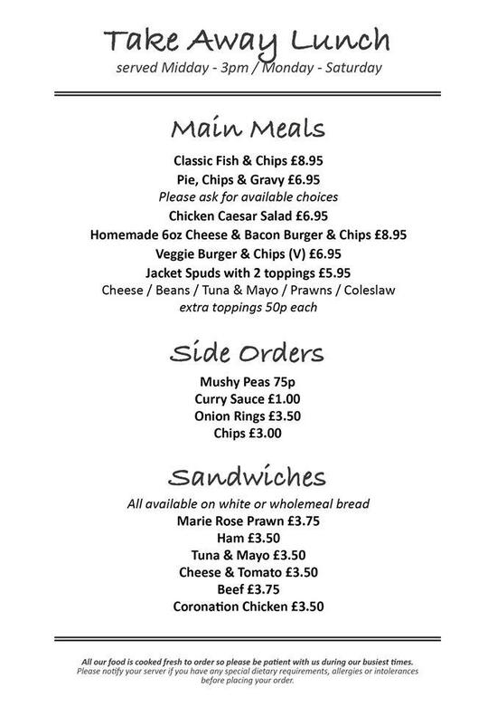 Menu at The Udder Farm Shop cafe, Gillingham