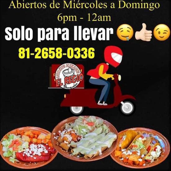 Menu at Antojitos Mexicanos El Regio restaurant, Juárez