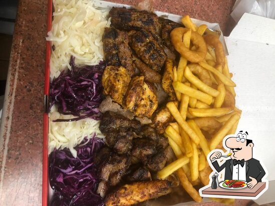 Carta de comida rápida DAWLEY KEBAB YE, Telford, 6 High St