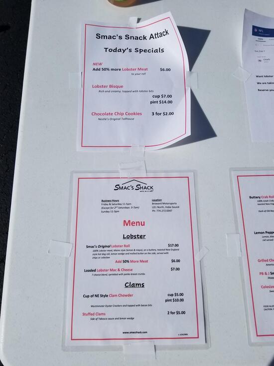 Smac's Shack, Hobe Sound - Restaurant menu, prices and reviews