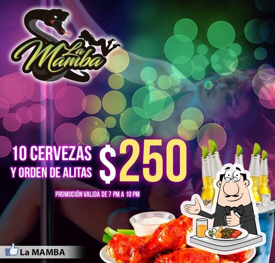 Menu at La Mamba pub & bar, Campeche