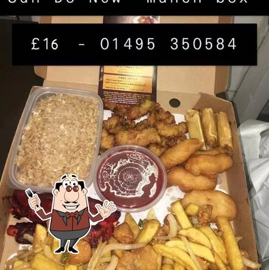 Menu at Sundo fast food, Ebbw Vale