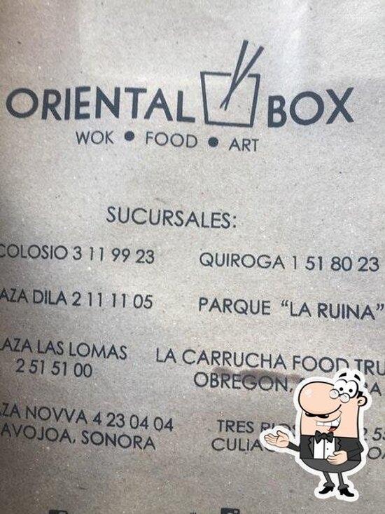 Carta del restaurante Oriental Box Plaza Dila, Hermosillo, JUAREZ 349 ...