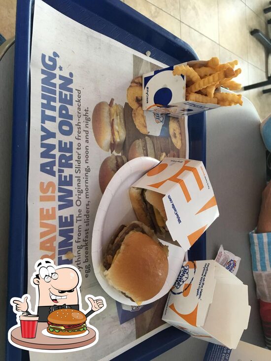 Menu at White Castle fast food, Anderson, IN-9