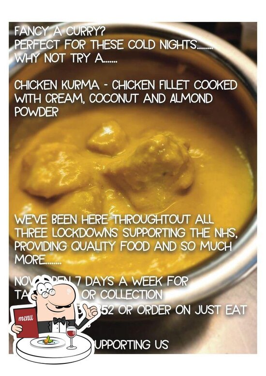 Menu of Alams Lounge Indian Kashmiri Restaurant & Takeaway Barnsley ...