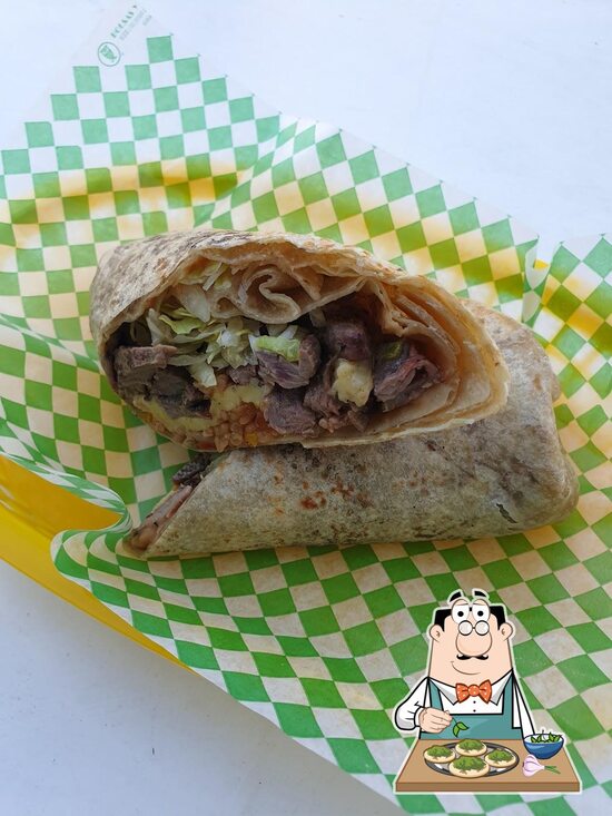 Menu at Burrito King restaurant, Cancún