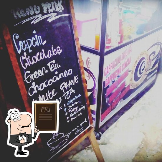 Menu at Teras Coffee cafe, Piring River