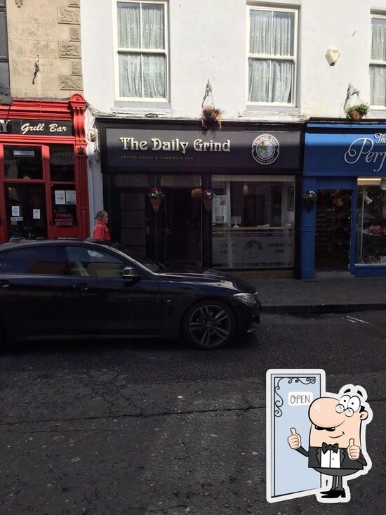 Menu at The Daily Grind cafe, Tralee