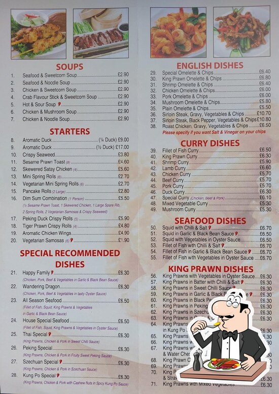 Menu at Ginseng Garden restaurant, Leicester