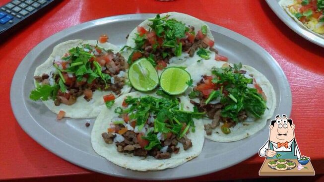 Menu at Mundo's Burger restaurant, Tapachula