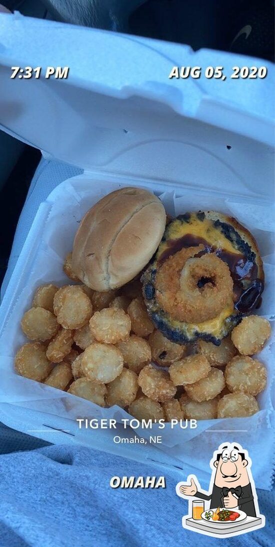 Menu at Tiger Tom's Pub, Omaha