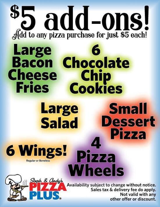 Menu at Pizza Plus pizzeria, Rural Retreat, 508 Main St