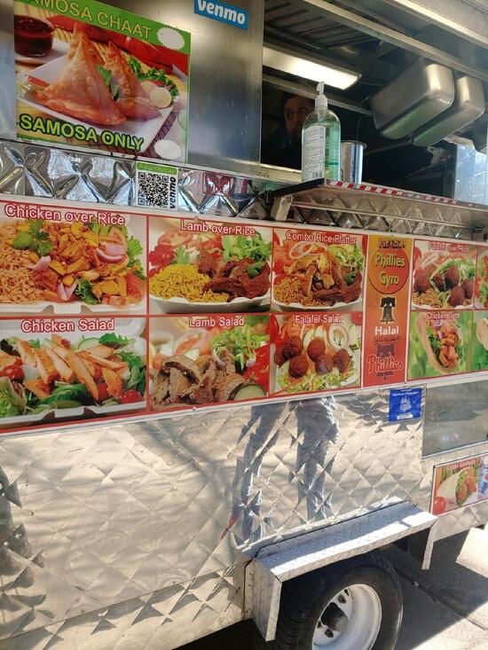 Menu at Phillies Gyro restaurant, Philadelphia