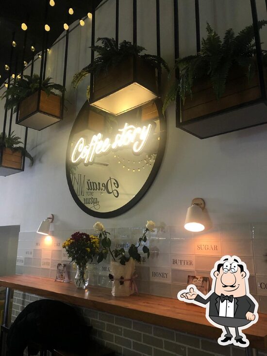 Menu at Coffee story pub & bar, Pushkin, Oranzhereynaya Street