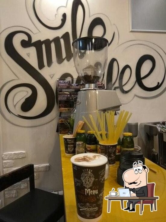 Menu at Smile Coffee cafe, Minsk, vulica Viery Charužaj 17