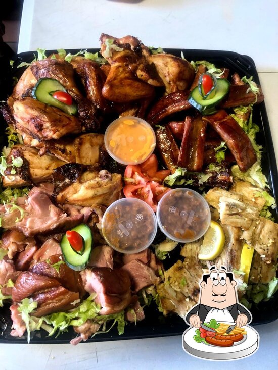Menu at Smokeville restaurant, Soweto, 881 Motlana St