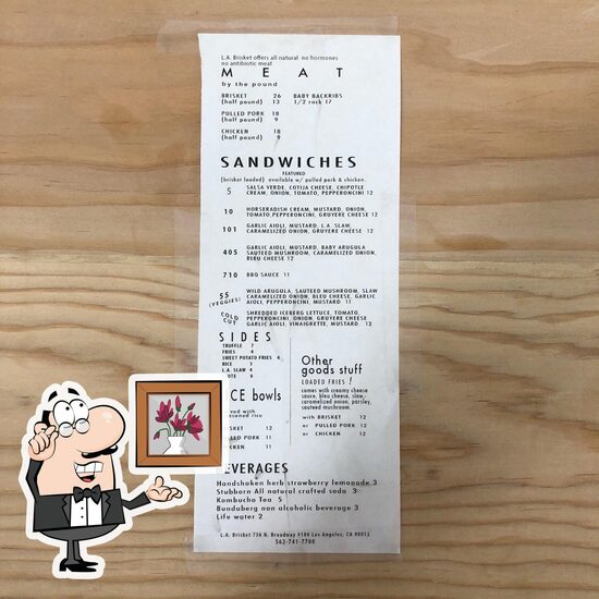 L.A. Brisket, Los Angeles - Restaurant menu, prices and reviews