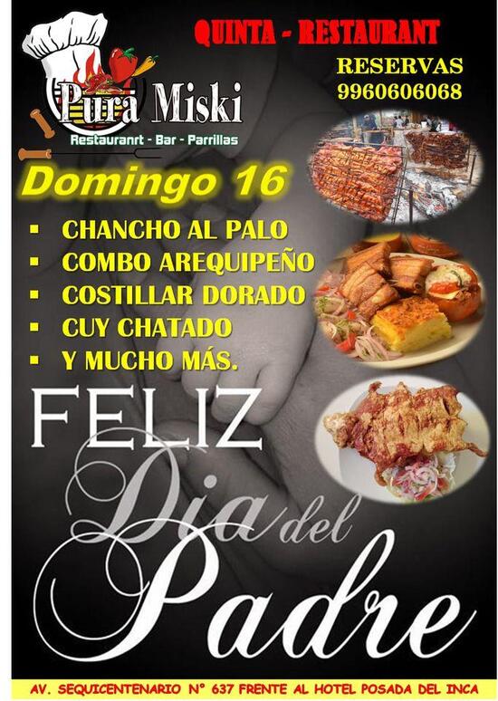Menu at Quinta Restaurant Pura Miski, Puno