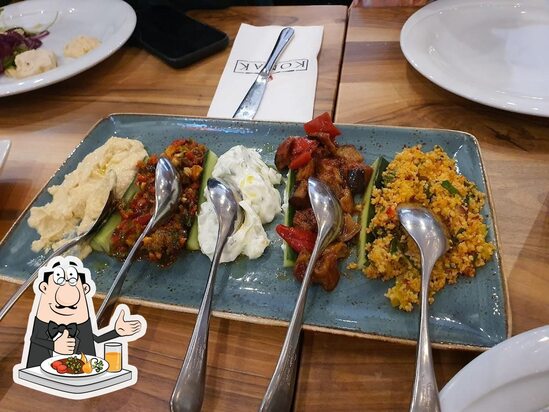 Menu at Konak restaurant, Leicester