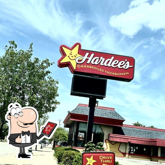 Menu at Hardee’s fast food, Hazel Park, John R Rd