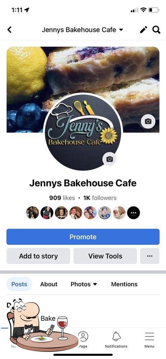Menu at Jenny's Bakehouse Cafe, Oklahoma City