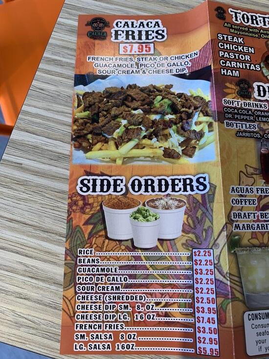 Menu at Catrina Fresh Mex fast food, Tulsa, S Lewis Ave