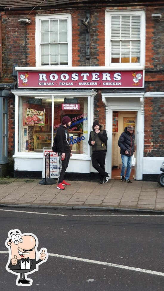 Menu at Roosters fast food, Buckingham