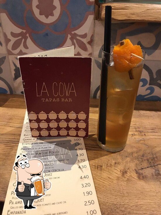 Menu at La Cova pub & bar, Florence