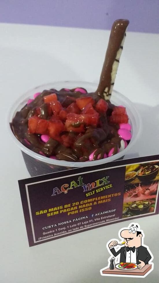 Menu at Açaí show! Estrutural restaurant, Brasília
