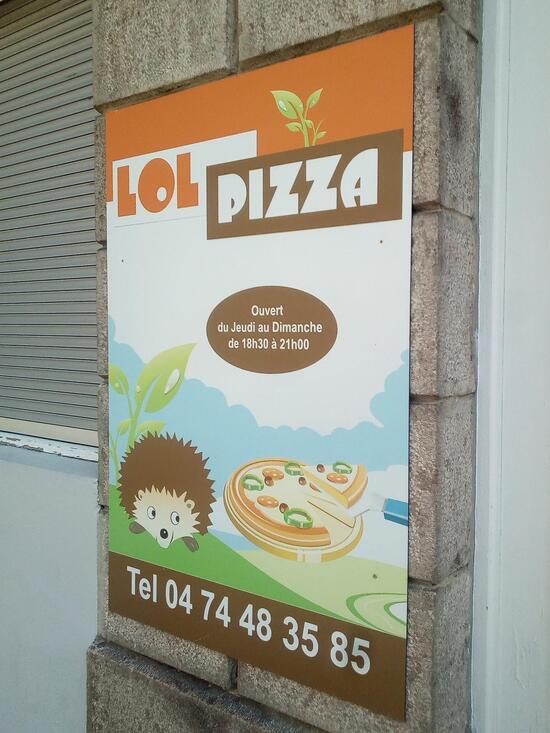 Menu au Lol Pizza pizzeria, Maclas, 119 Pl. de l'Église