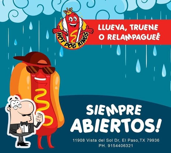 Menu at Hot Dogs Kings fast food, El Paso, -11933 Vista Del Sol Dr