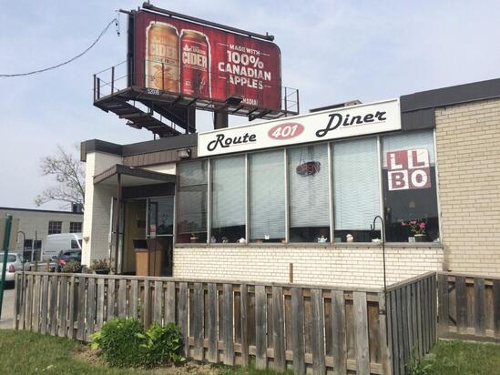 Menu at Route 401 Diner restaurant, Toronto