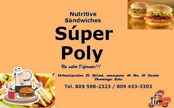 Menu at Super Poly restaurant, Santo Domingo Este