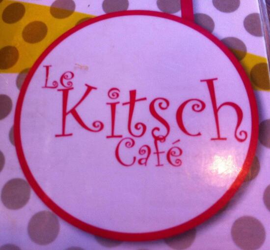 Menu at Le Kitsch Café, Caen