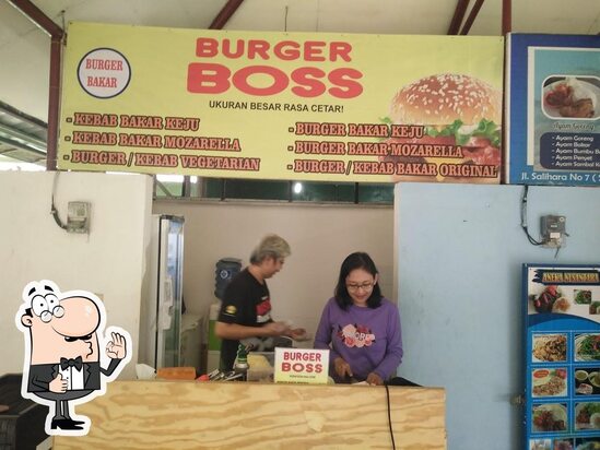 Menu at Burger Boss restaurant, South Jakarta