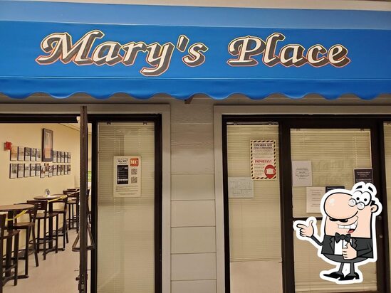 Menu at Mary's Place restaurant, Edwards Air Force Base